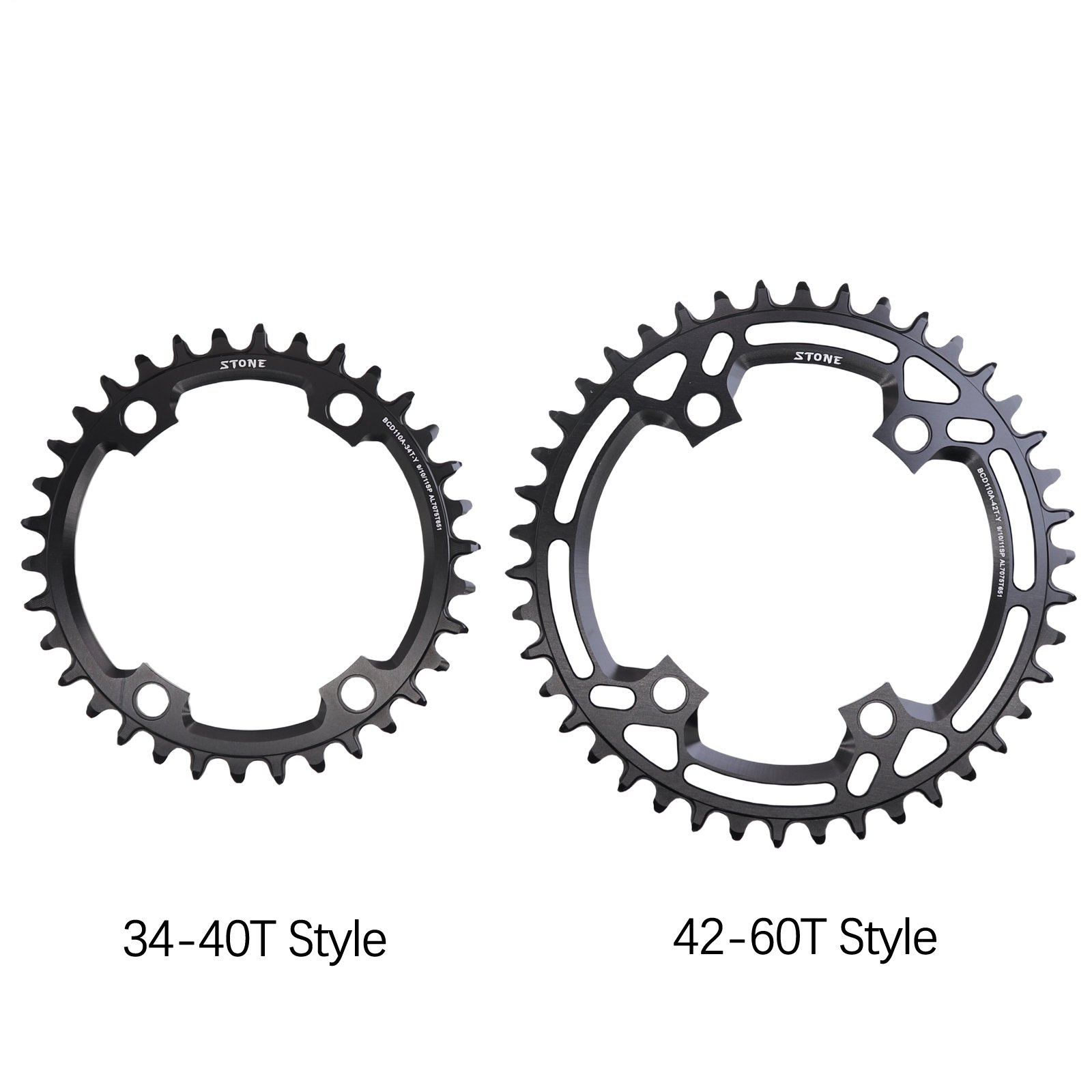 Stone 110BCD Chainring Round for Sram Apex - Stone Chainrings – The ...