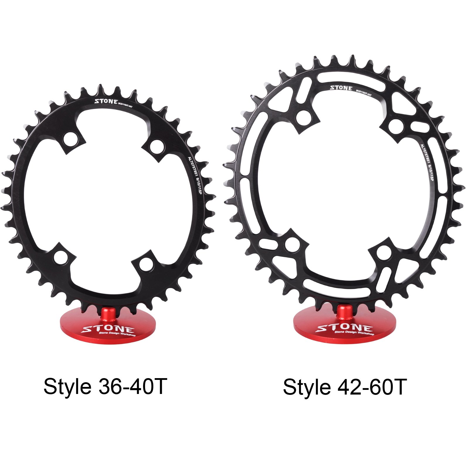 Stone Plato ovalado 110BCD para Sram Apex - Stone Platos de cadena: la ...