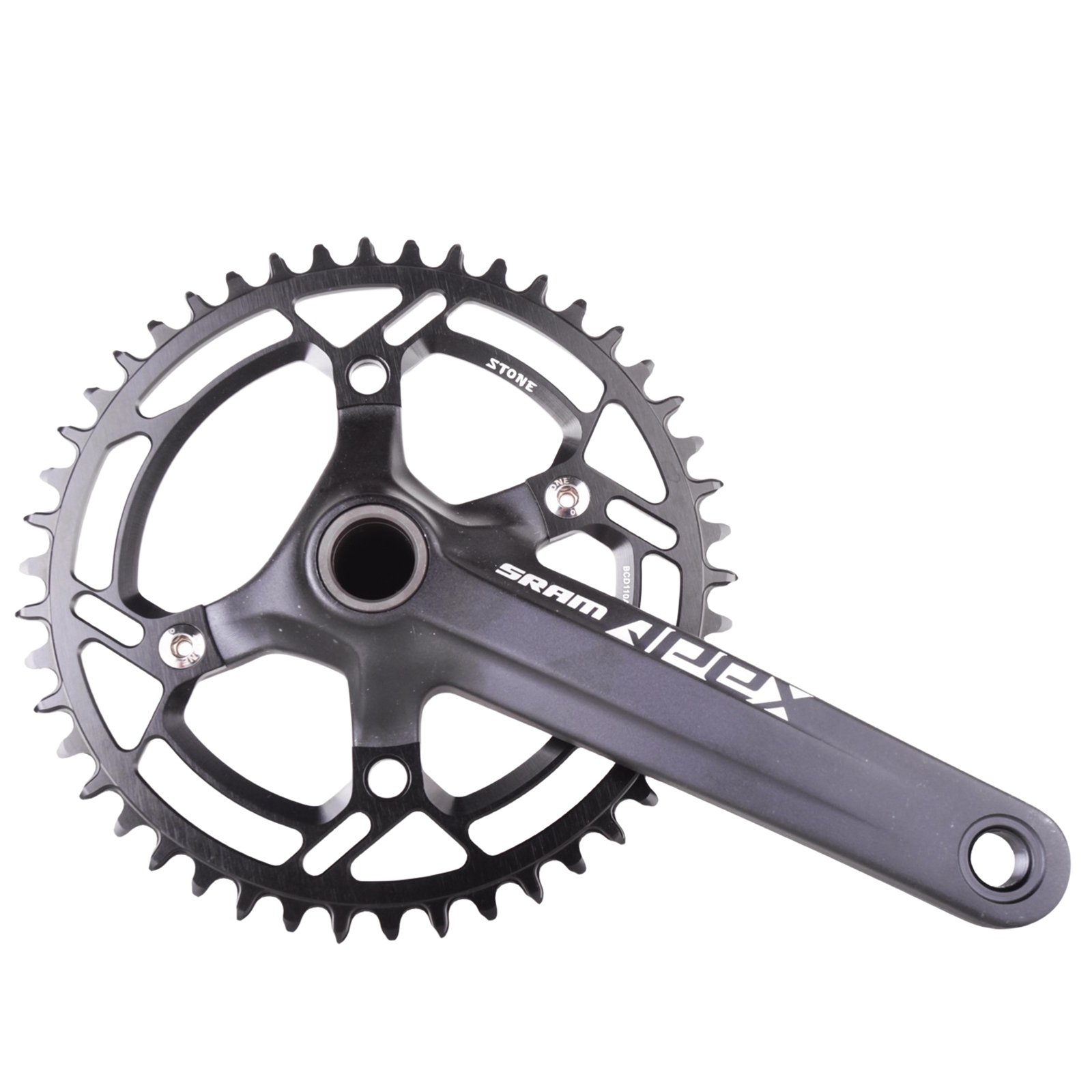Stone 110BCD Chainring Round for Sram Apex - Stone Chainrings – The ...