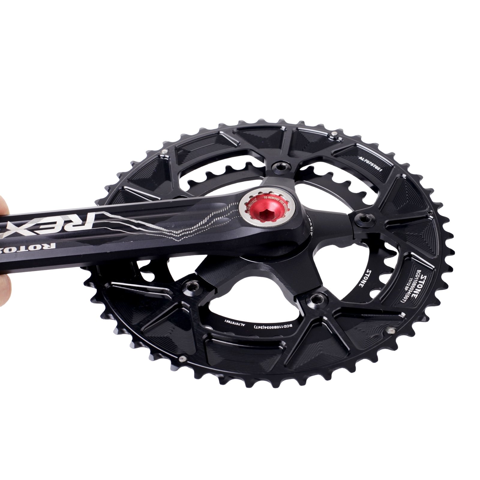 STONE ROTOR old model 30mm axis spider road bike crank single double 3D ...