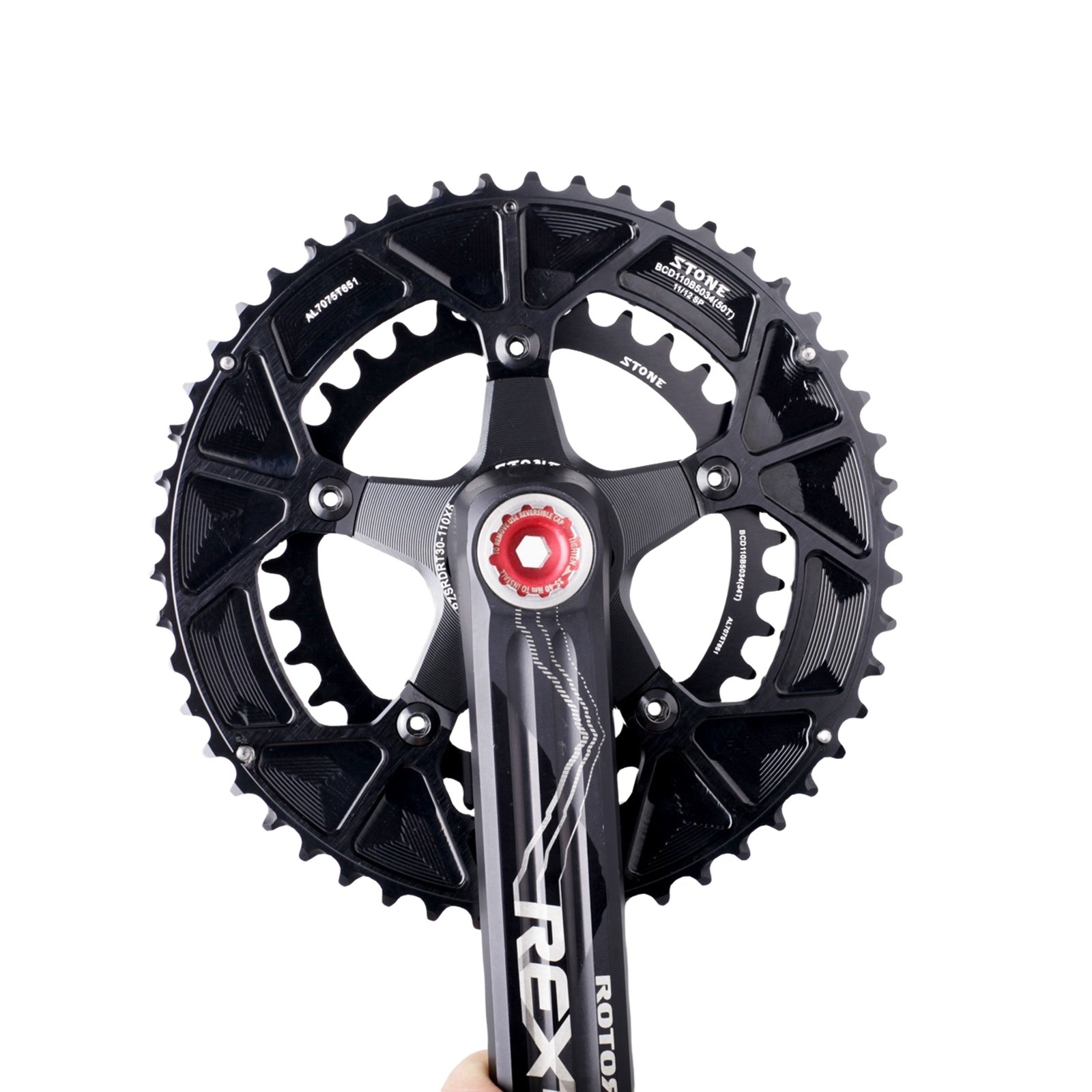 STONE spider for Rotor 30mm spindle to 110bcd road bike gravel R7000 ...