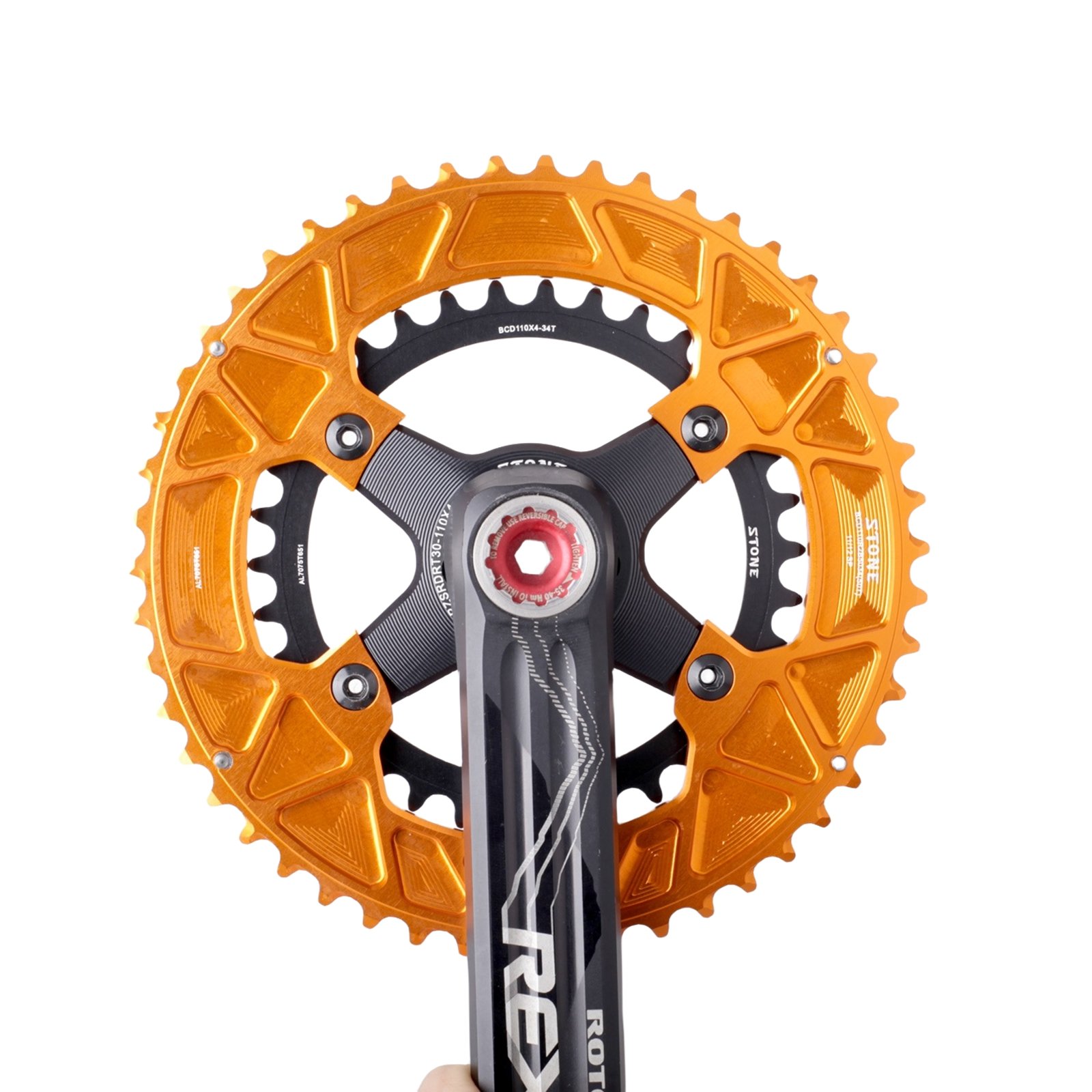 STONE ROTOR old model 30mm axis spider road bike crank single double 3D ...