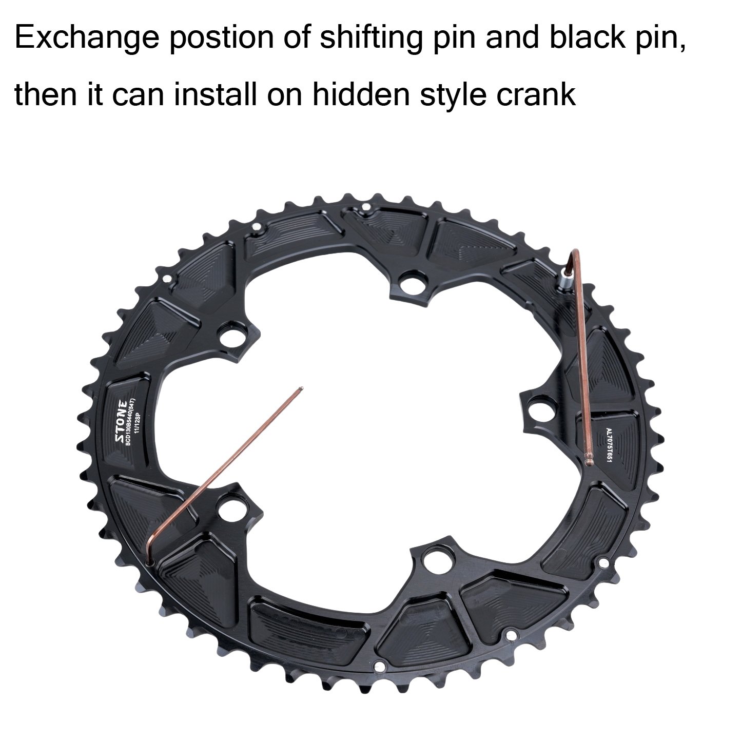 Stone 130bcd Round Double Bike Chainring for Shimano Folding Road ...