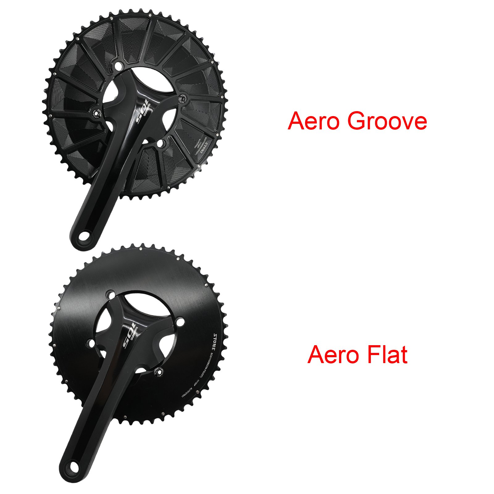 Stone 110bcd Double Chainring aero style for Shimano 105 5800 6800 9000 ...