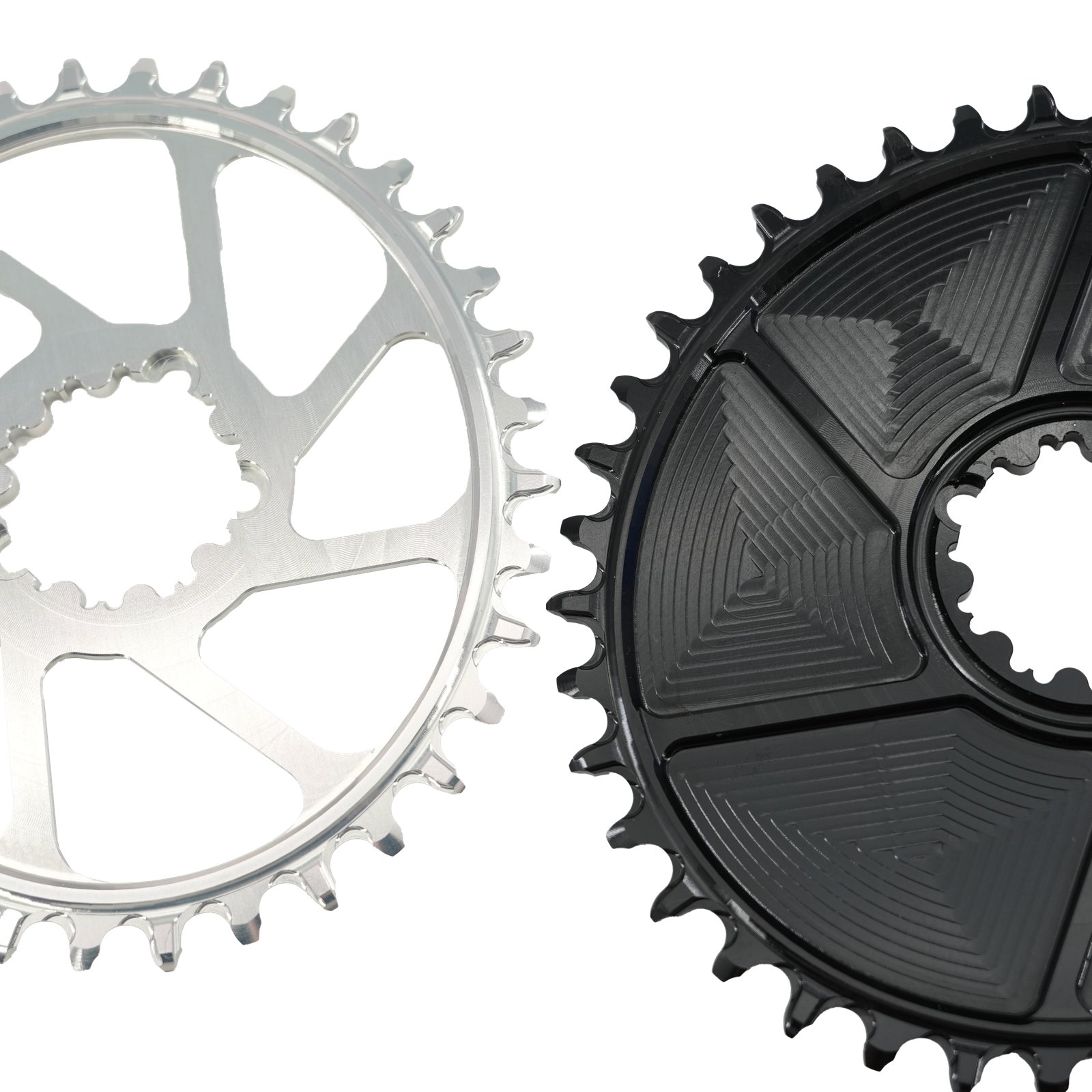 Stone Bike Chainring 3mm Offset Direct Mount Oval 3-bolts 3 pins for ...